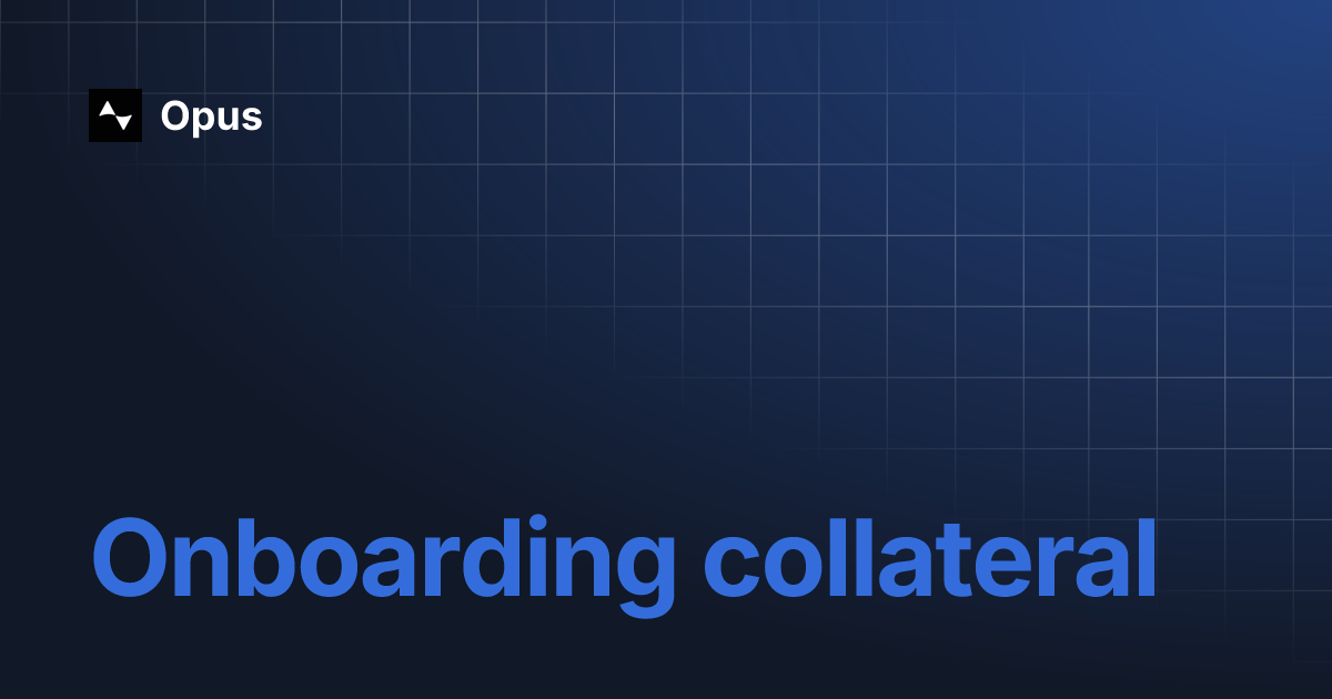 Onboarding collateral | Opus